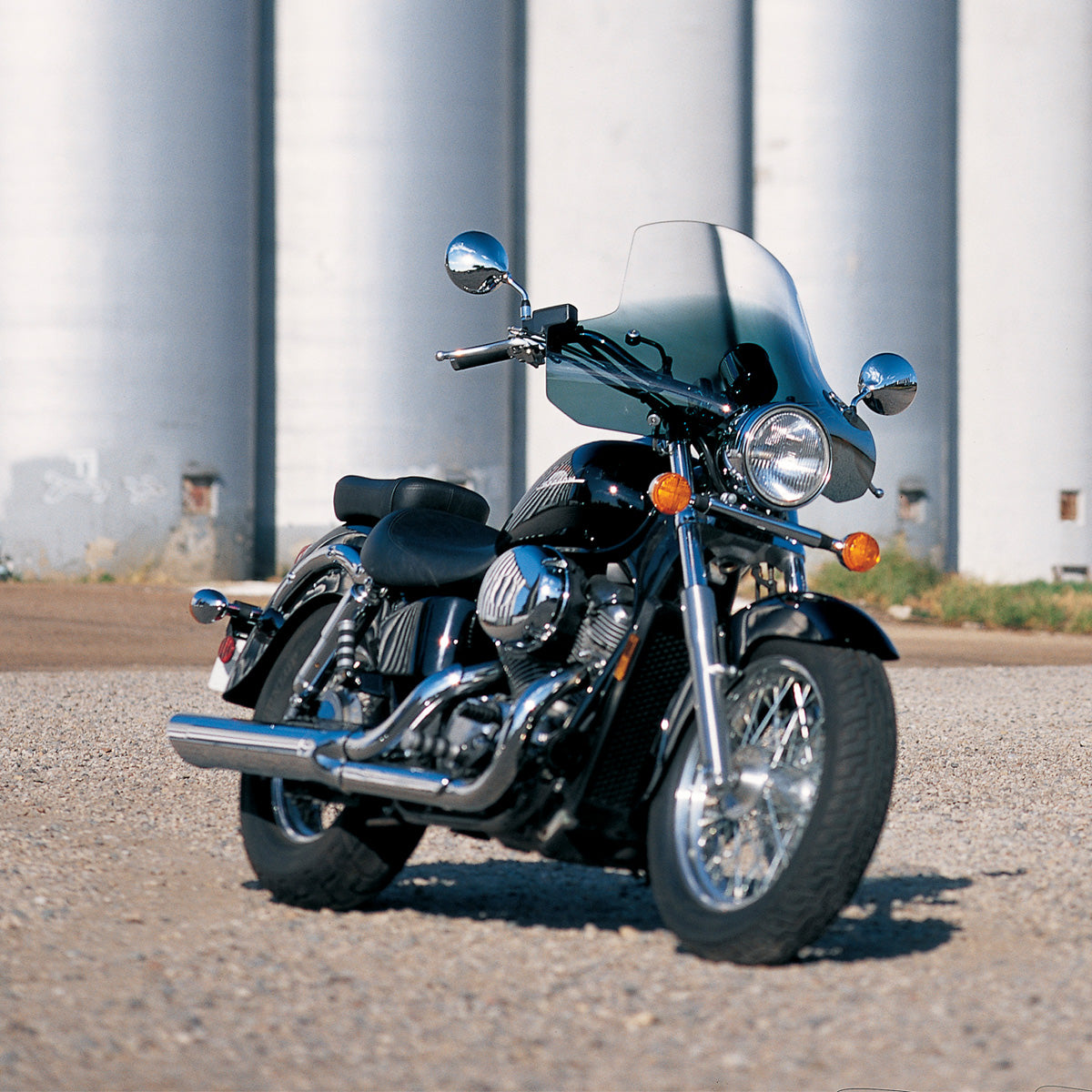 Malibu Universal Handlebar Mount Motorcycle Windshield